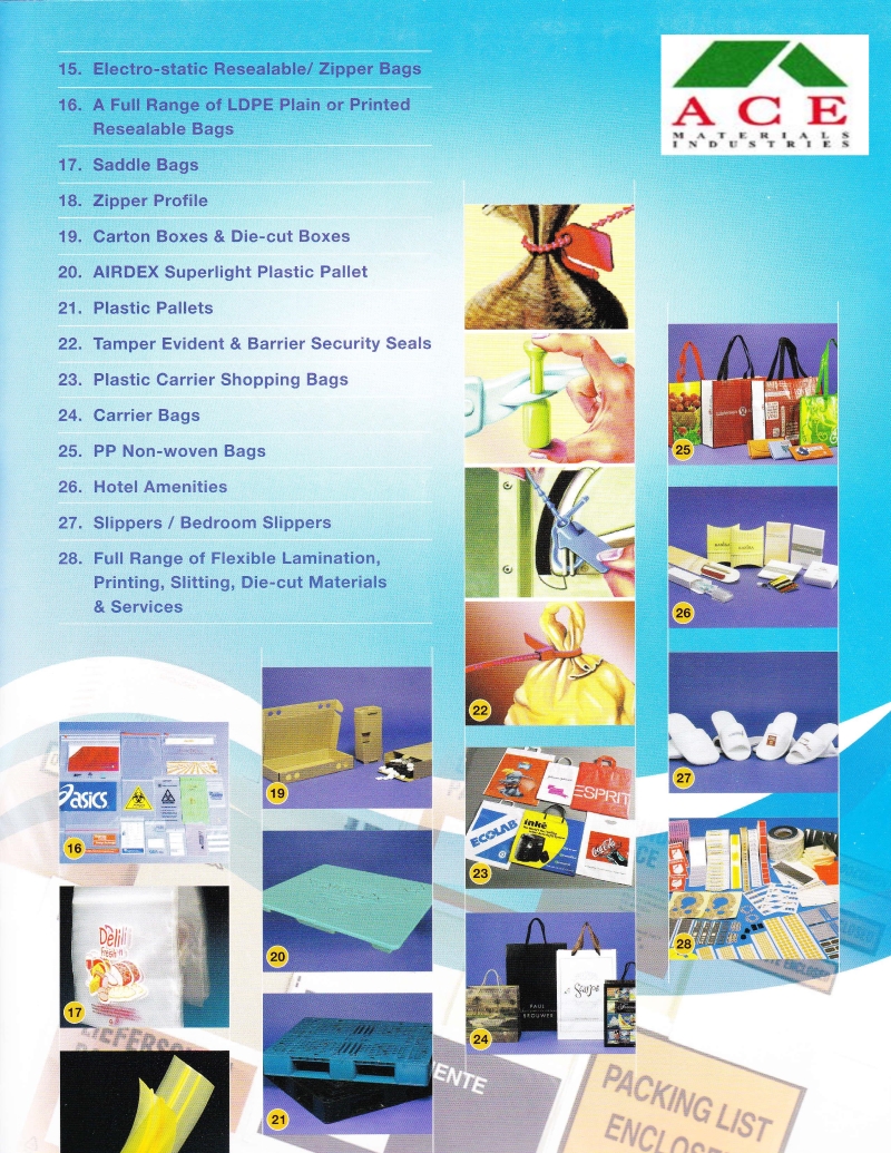Our Products - Ace Materials Industries Sdn Bhd